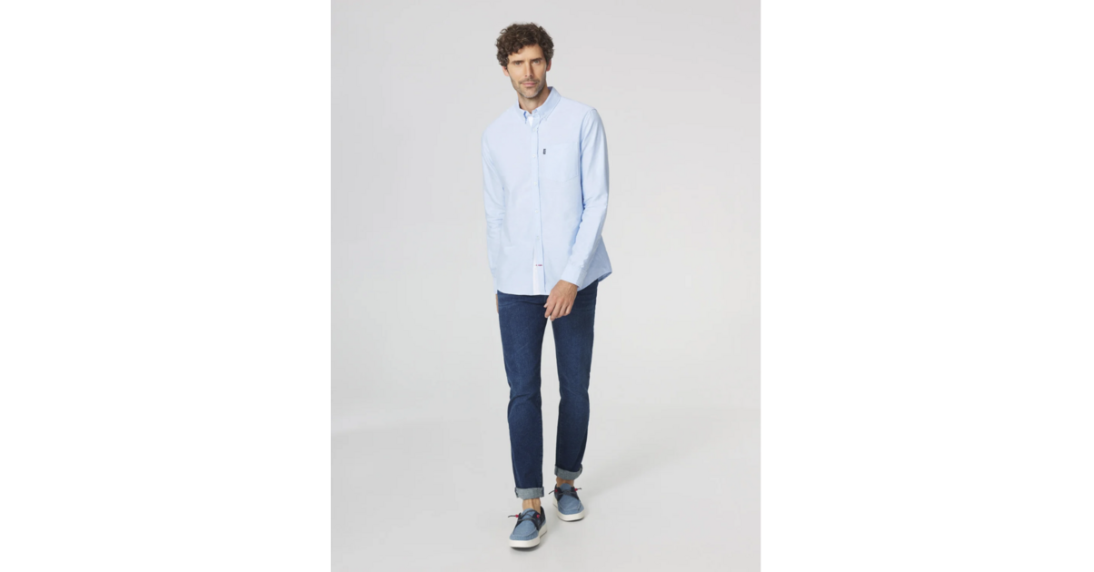 Chemise Homme Coupe Regular ETENDCHE - Bleu - TBS Homme - Vêtement Homme/Chemises - Lora